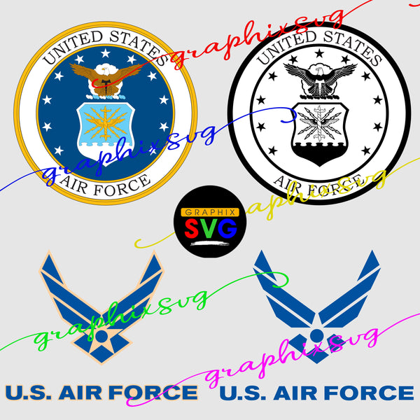 U.S. Air Force Seal SVG, EPS, PNG. United States Air Force Seal SVG, E ...