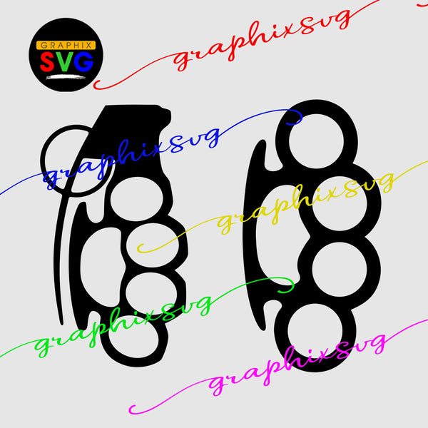 Brass Knuckles SVG, Brass Knuckles EPS, Brass Knuckles PNG, Grenade ...