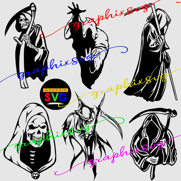 Grim Reaper SVG, Grim Reaper EPS, Grim Reaper PNG [all layered file ...