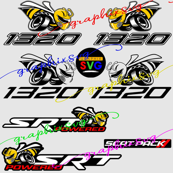 Challenger, Charger, SVG, EPS, PNG, DODGE, Scat Pack, 1320 SRT. {all l ...