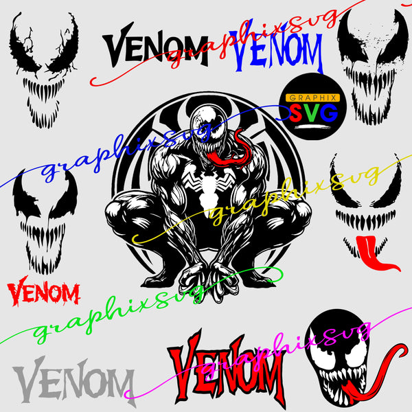 Venom Svg Bundle, Venom vector, Venom SVG, Venom EPS, Digital Download ...